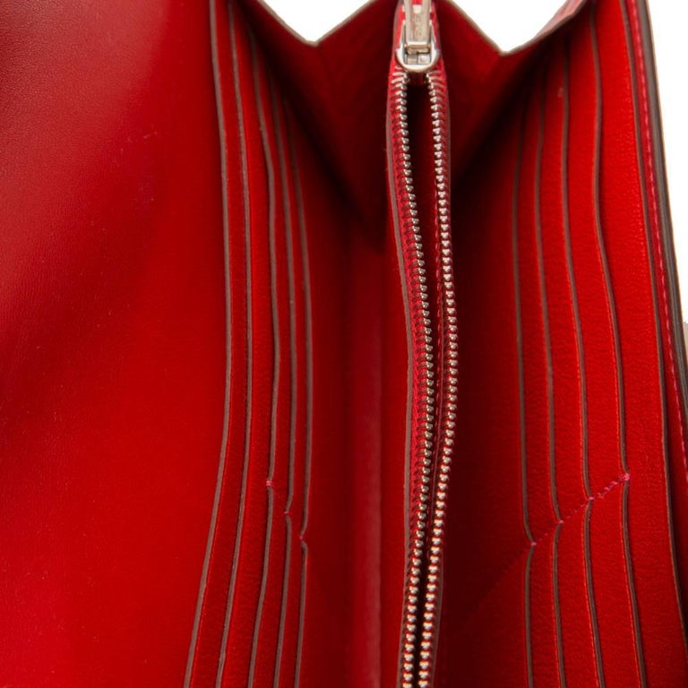 Hermes Red Alligator Constance Wallet at 1stDibs | hermes constance ...