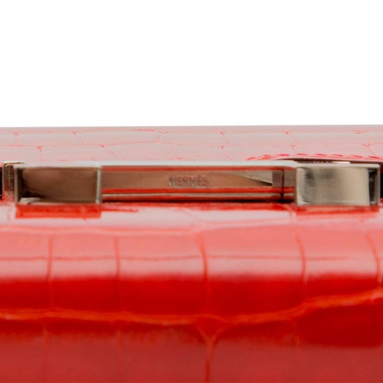 Hermes Red Alligator Constance Wallet at 1stDibs | hermes constance ...