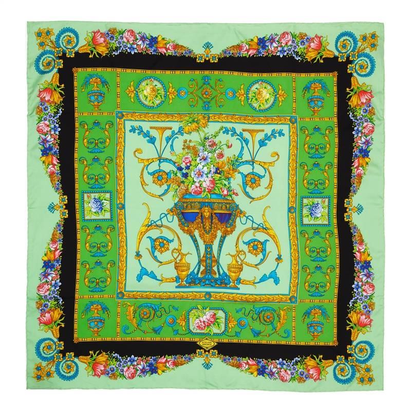Versace Vintage Printed Scarf at 1stDibs