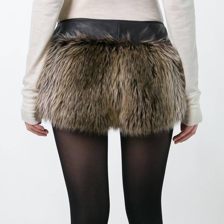 Chanel Faux-Fur Shorts For Sale at 1stdibs