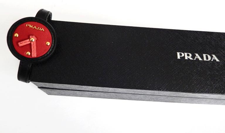 PRADA Leather Fashion Watch/Bracelet at 1stDibs