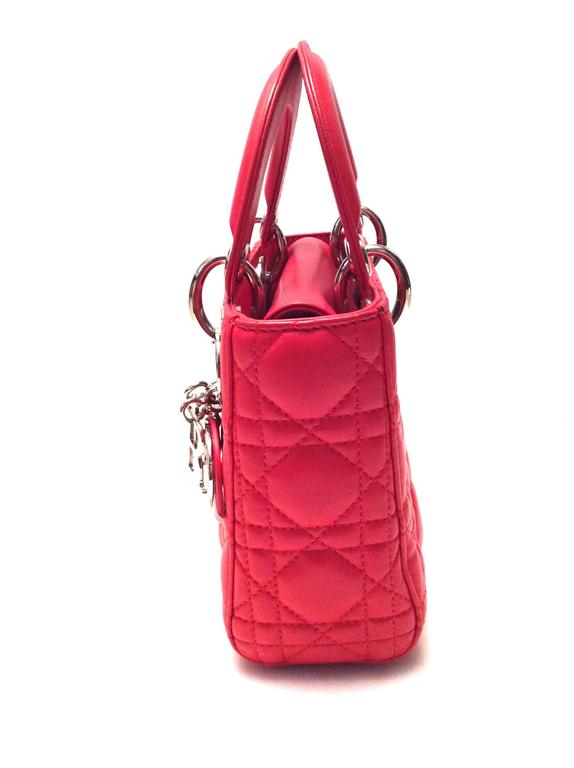 Mini Lady Dior Bag - Red - Rare at 1stDibs