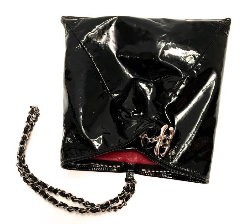 Extremely Rare Chanel Black Triangle Purse - 1980's at 1stDibs | chanel ...