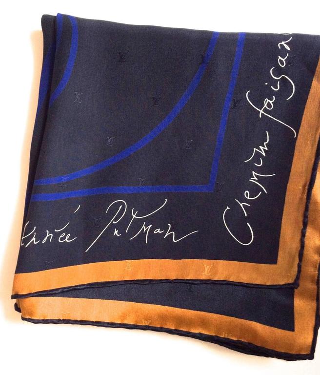Rare Louis Vuitton Andre Putnam Limited Edition Silk Scarf at 1stDibs