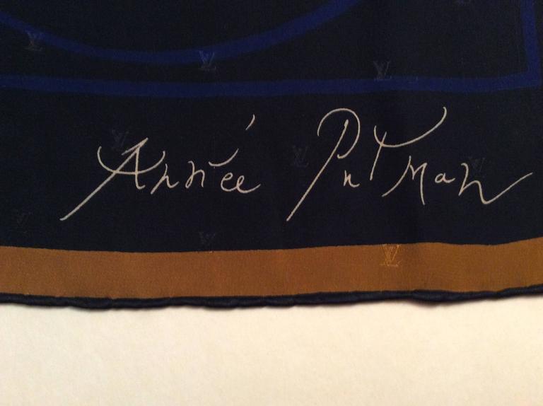 Rare Louis Vuitton Andre Putnam Limited Edition Silk Scarf at 1stDibs