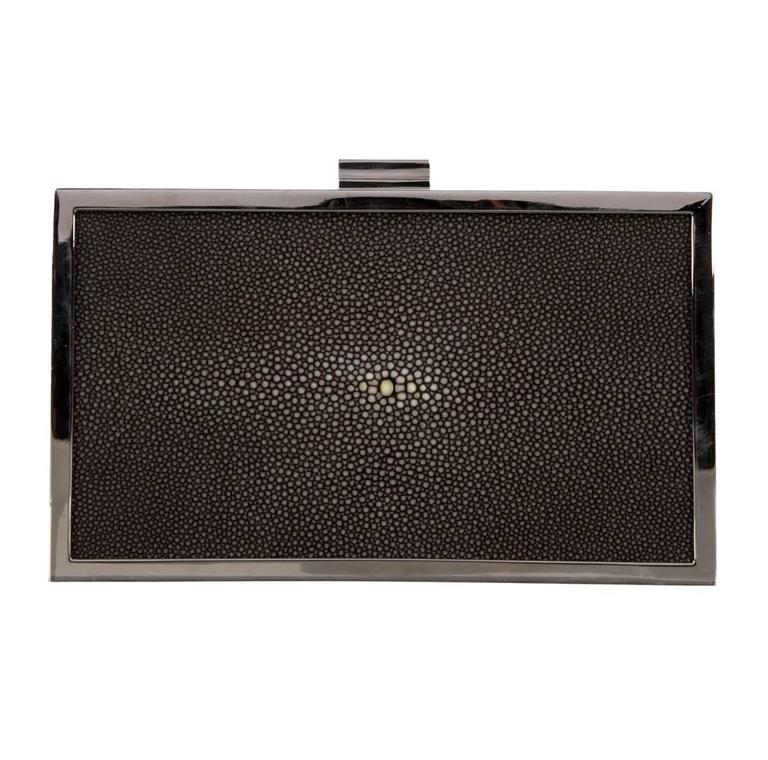 Calvin Klein Collection Stingray Box Clutch at 1stDibs