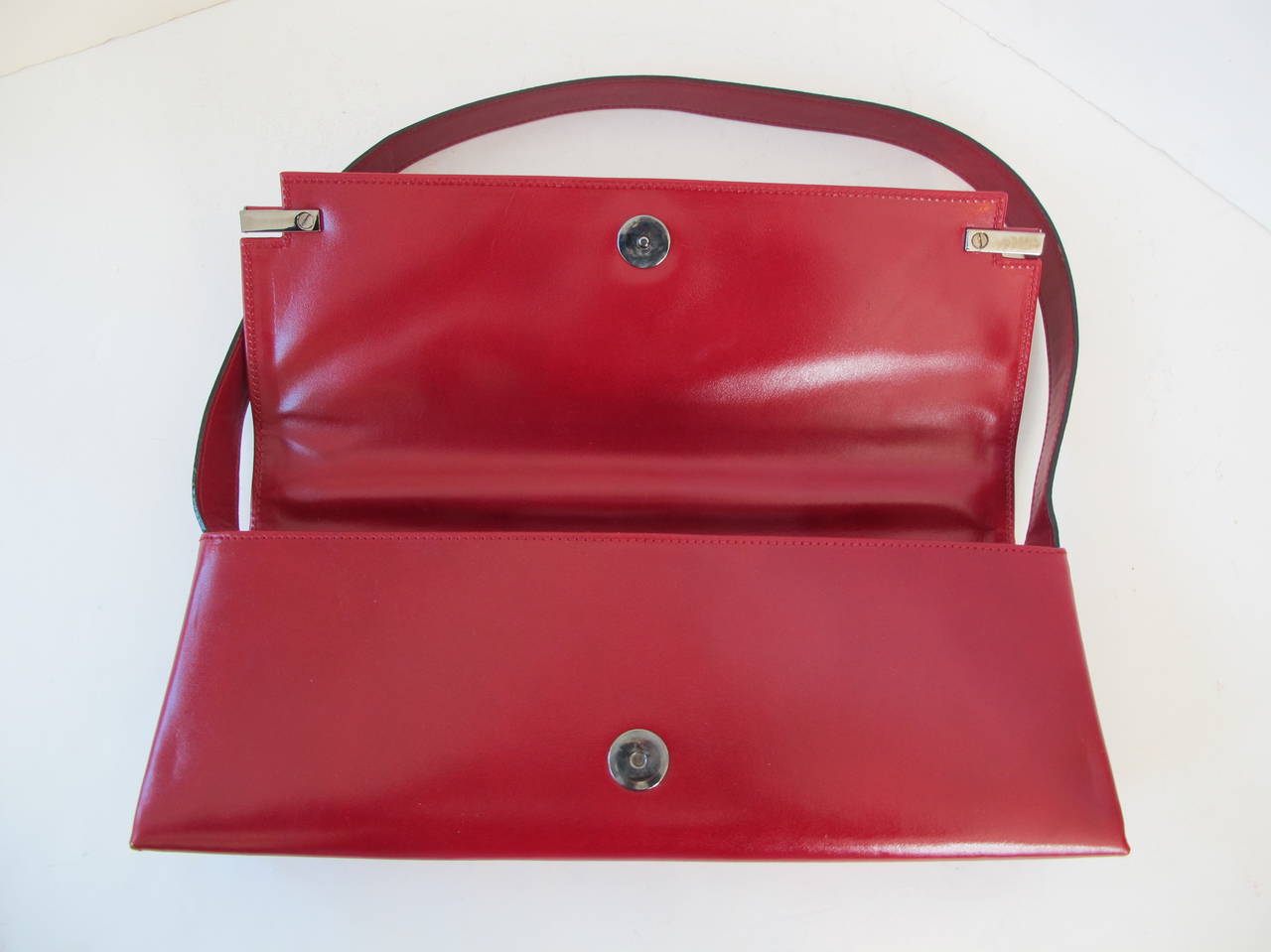 Pibra Made in Italy Red Elongated Handbag at 1stDibs | robata pibra ...
