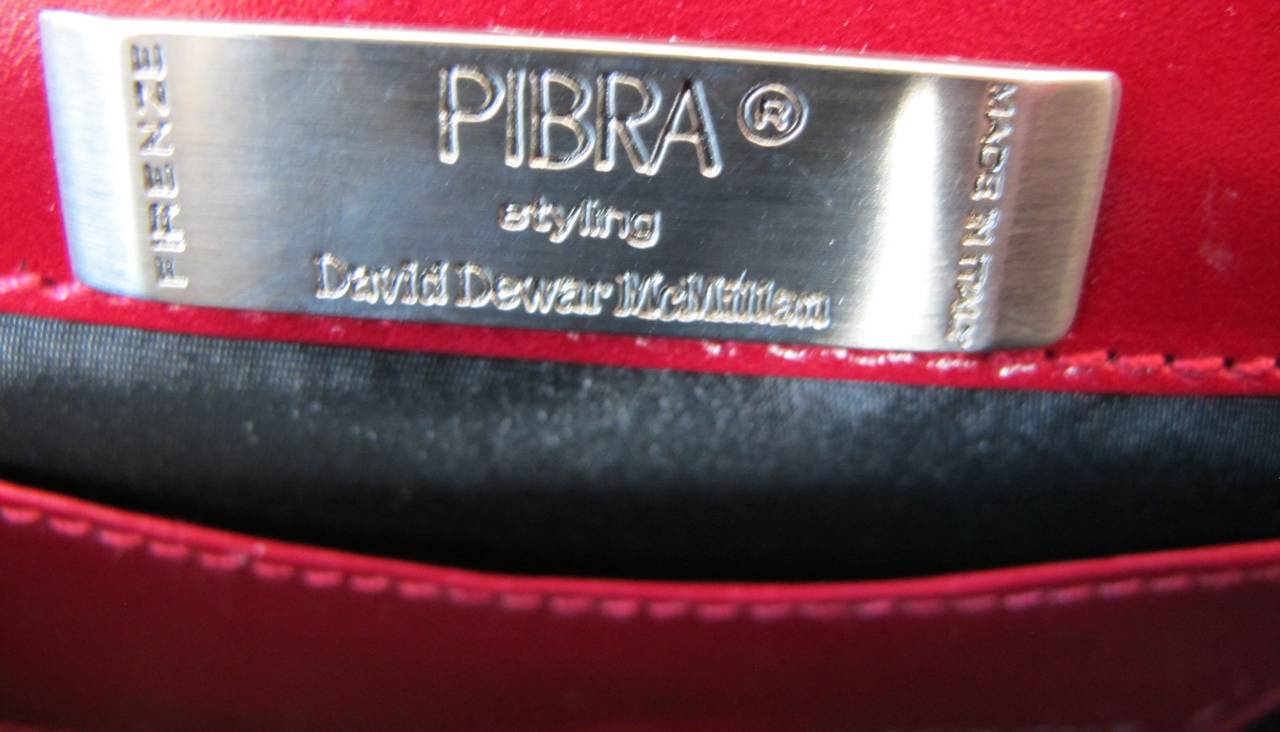 Pibra Made in Italy Red Elongated Handbag at 1stDibs | robata pibra ...
