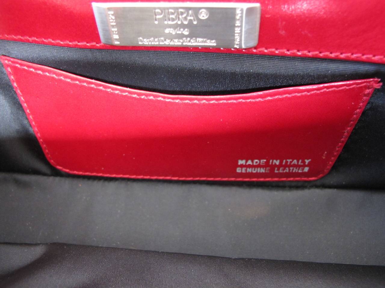 Pibra Made in Italy Red Elongated Handbag at 1stDibs | robata pibra ...