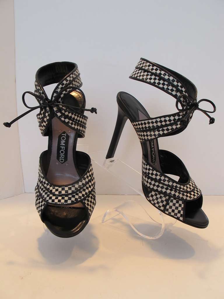 Tom Ford Checkered Pattern Shoes For Sale at 1stDibs