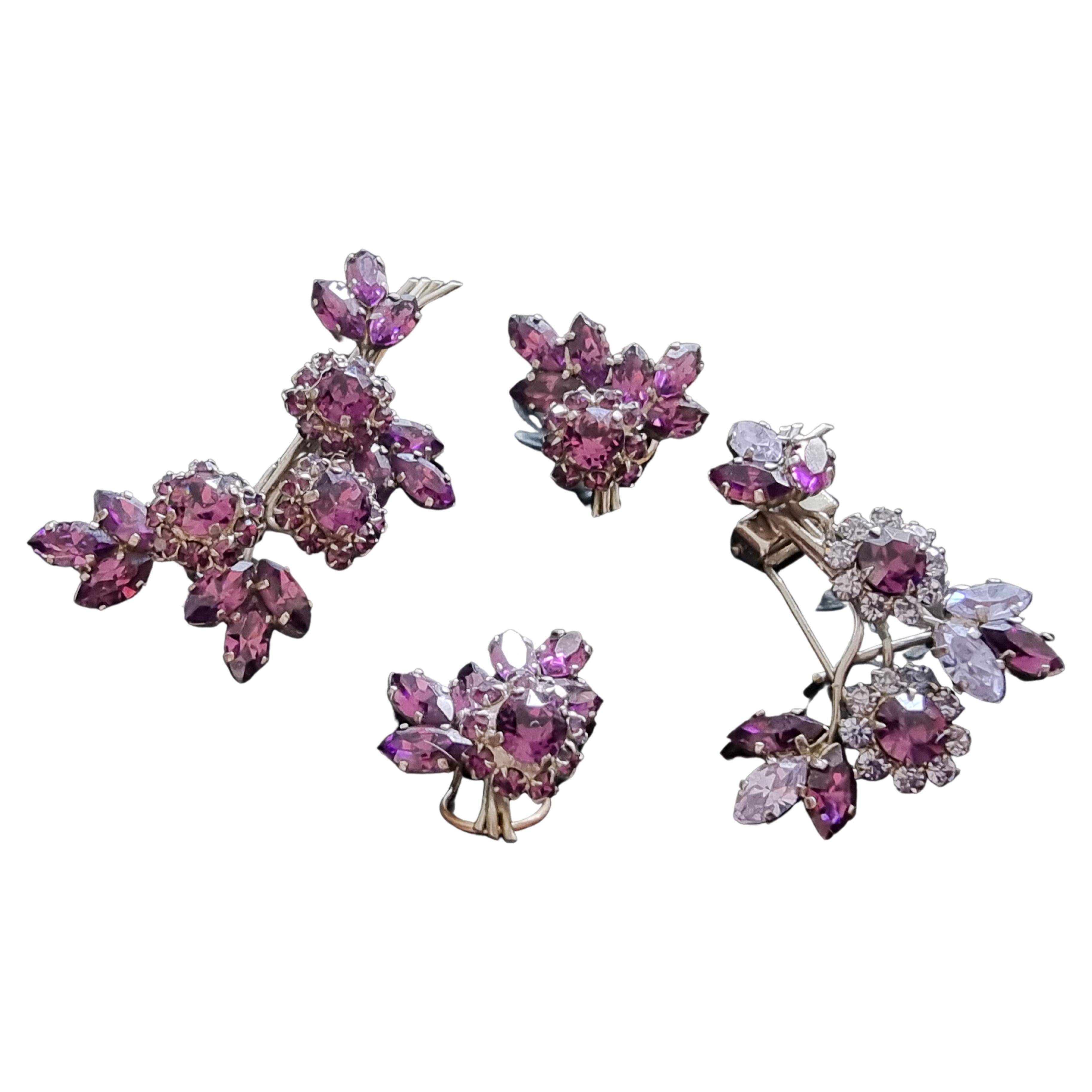 Broche En or 18 Carats Ornée d’une Importante Opale Et De 13 Rubis Vers ...