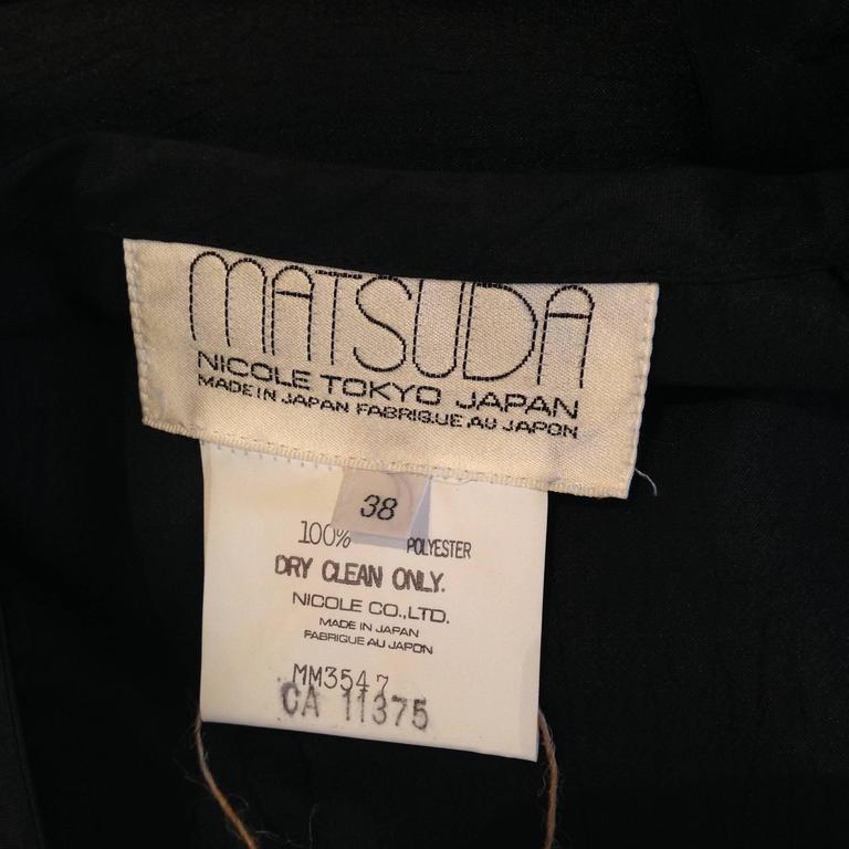 Matsuda Black Three-Piece Outfit For Sale at 1stDibs