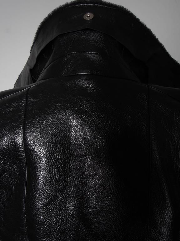 Yang Li Calf Leather and Shearling Jacket For Sale at 1stDibs | yang li ...