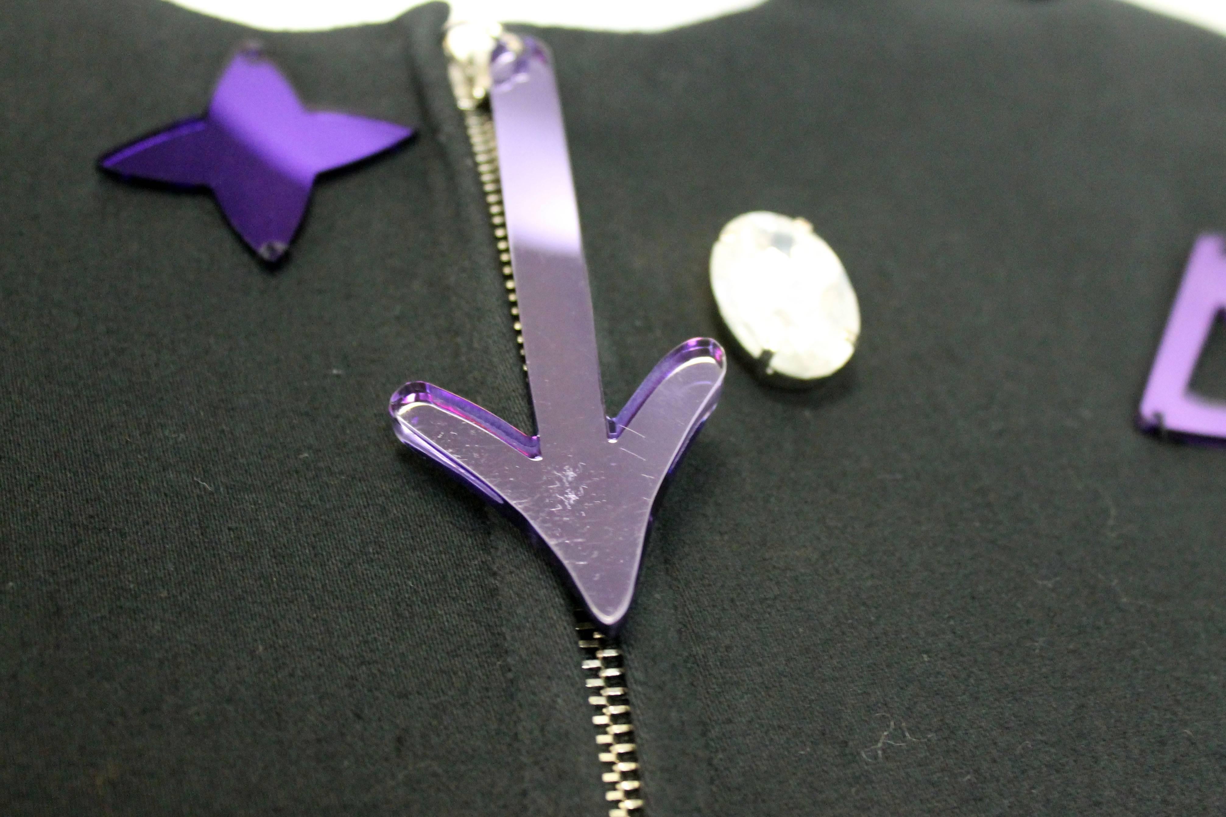 Arabella Pollen Black Algebra Jacket c. 1989 For Sale at 1stDibs