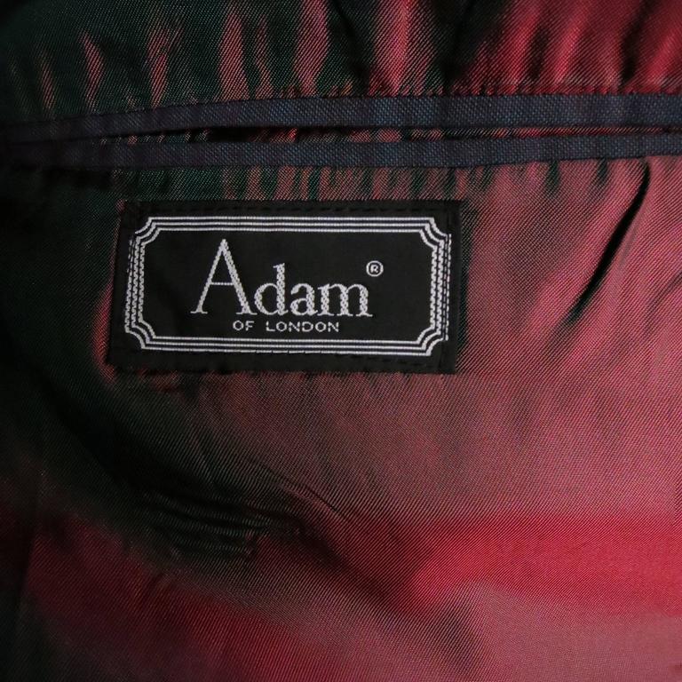 Adam of London 60’s Tonic Two Tone Suit in Blue/Red at 1stDibs