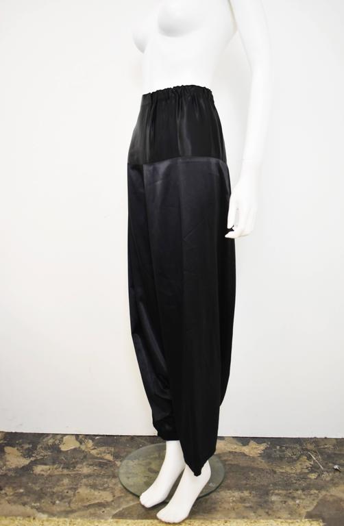 Shirin Guild Black Silk Harem pants For Sale at 1stDibs