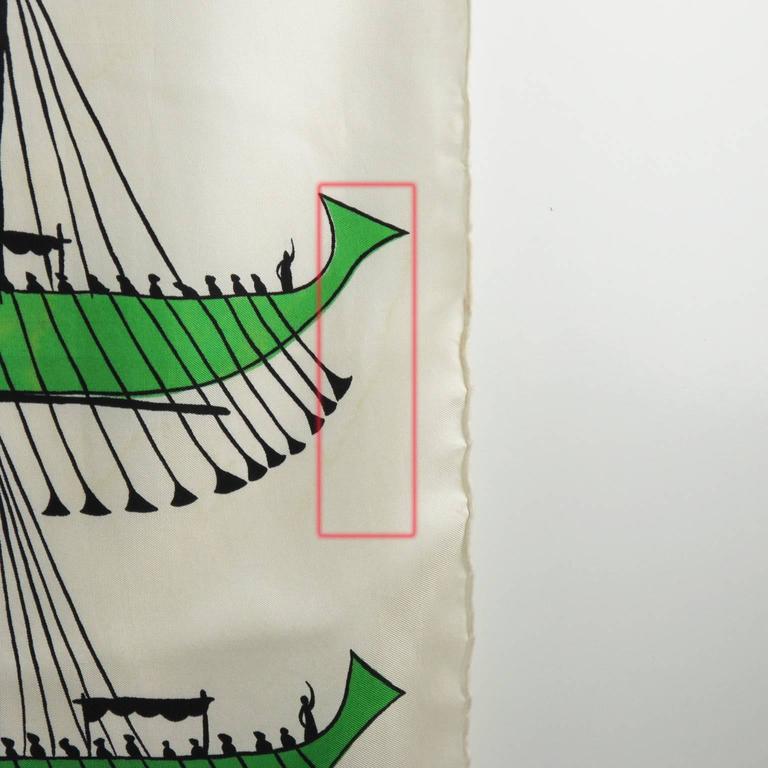 1960s French Designer Maggy Rouff Silk Scarf Modernist Galley Design at ...