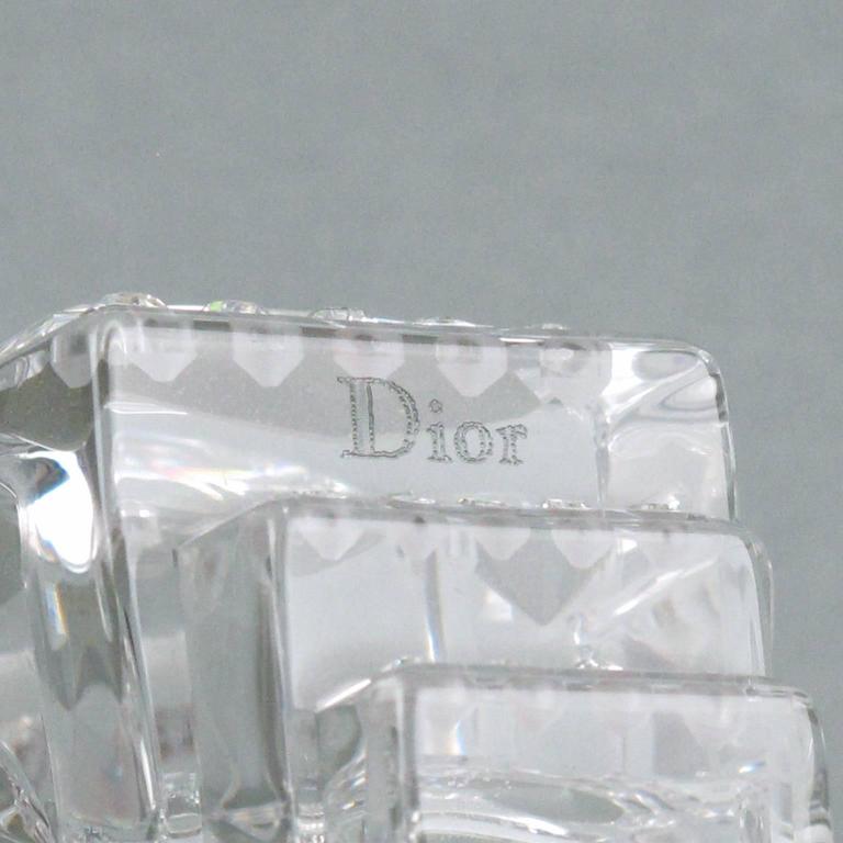 Christian Dior Paris Sculptural Clear Lucite Cuff Bracelet with ...