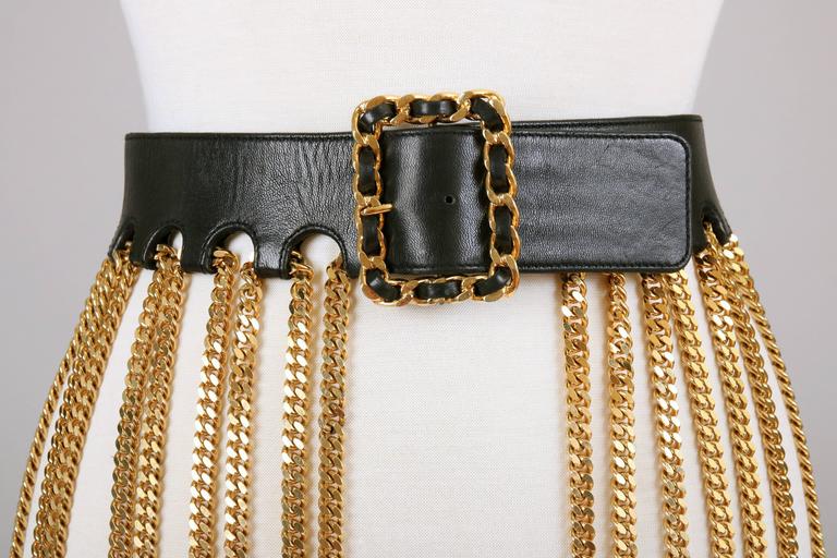 Iconic Chanel Fringe Chain Belt at 1stDibs | gold fringe belt, chain ...