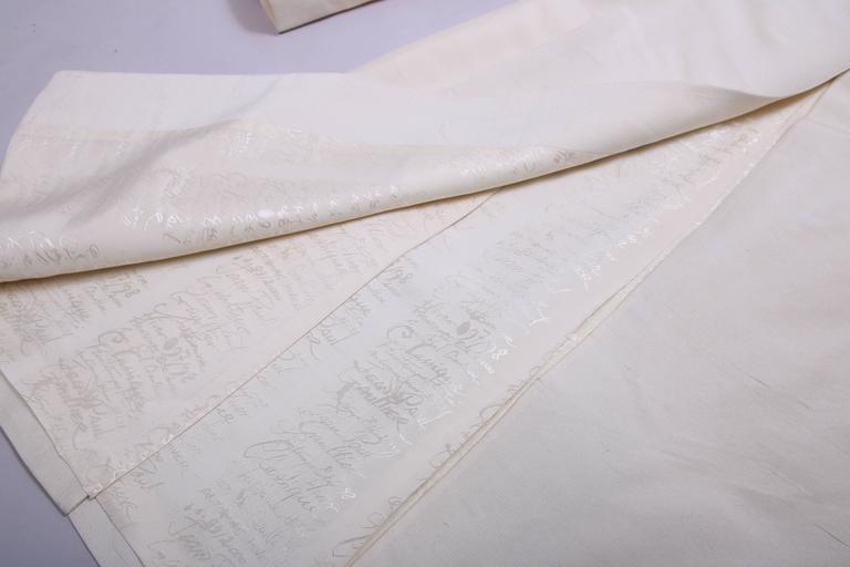 Jean Paul Gaultier Cream Shantung Coat For Sale at 1stDibs