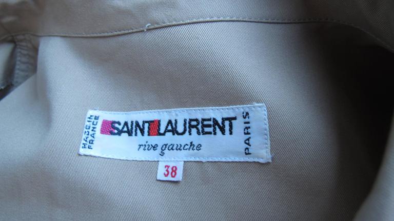 Iconic Yves Saint Laurent YSL "Saharienne" Tunic Safari Ensemble ca ...