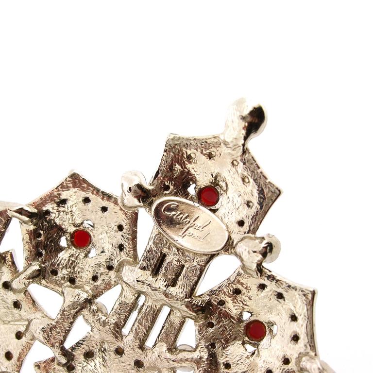 Large Christmas tree brooch by Cristobal London For Sale at 1stDibs ...