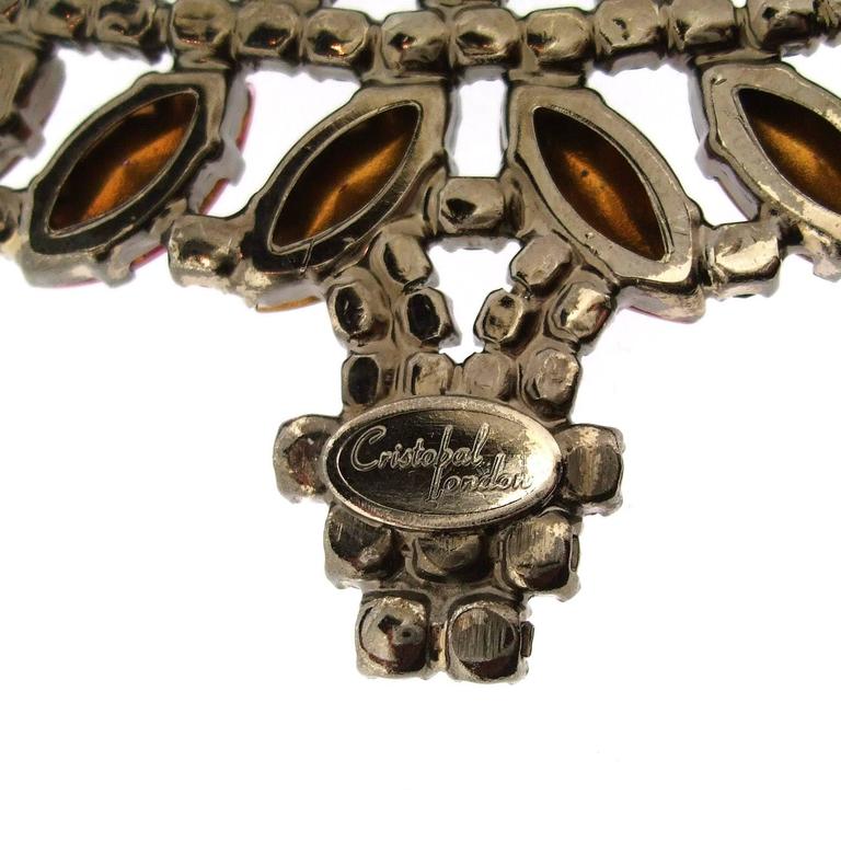 Large Christmas Tree brooch by Cristobal London For Sale at 1stDibs