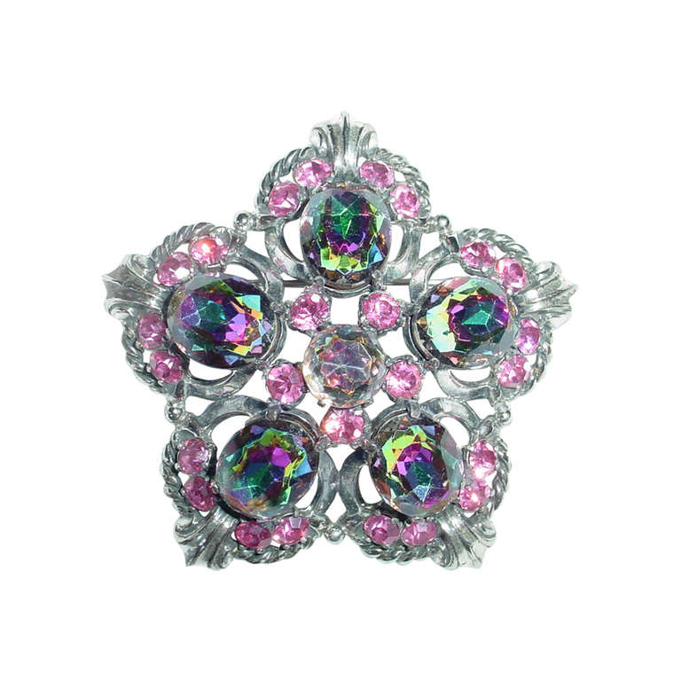Vintage large Schiaparelli brooch For Sale at 1stDibs