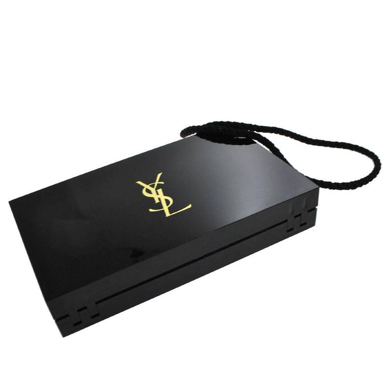 Yves Saint Laurent YSL Black Gold Compact Cosmetic Case Evening ...