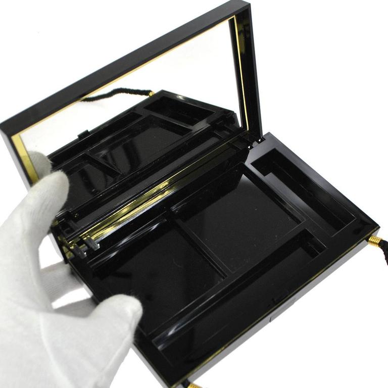 Yves Saint Laurent YSL Black Gold Compact Cosmetic Case Evening ...