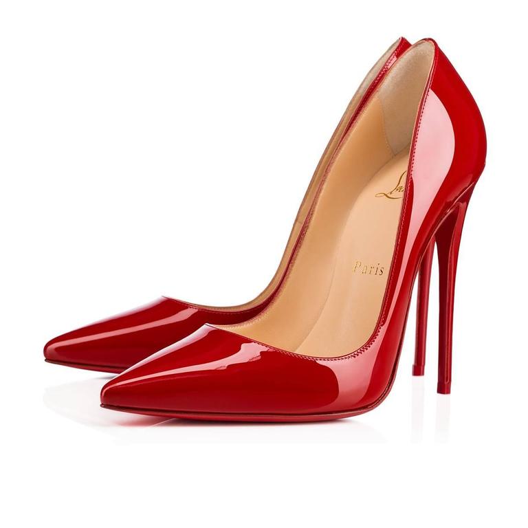 Christian Louboutin New Red Patent Leather So Kate High Heels Pumps in ...