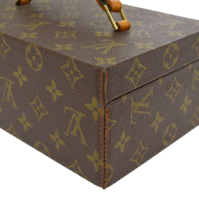 Louis Vuitton Monogram Top Handle Men's Jewelry Travel Storage Case ...