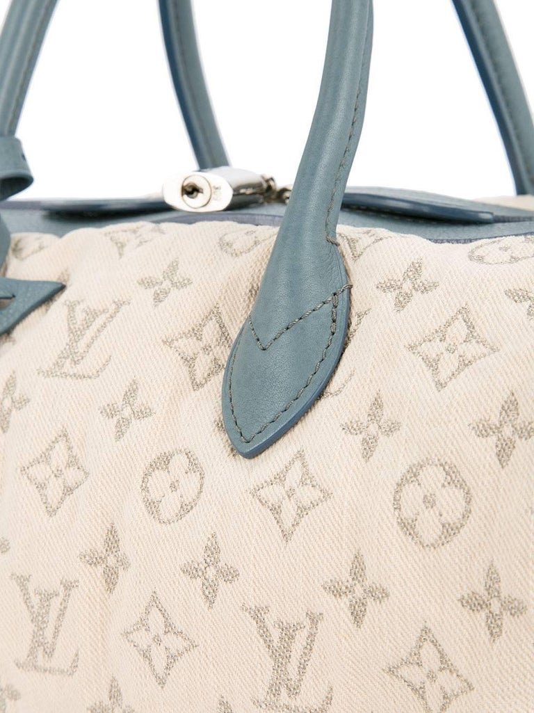 Louis Vuitton Monogram Fabric Leather Carryall Top Handle Satchel ...