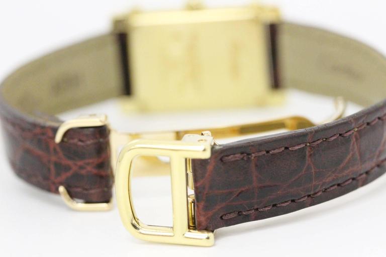 Cartier Rare 18kt Gold Tank Chinoise Watch at 1stDibs | cartier tank ...