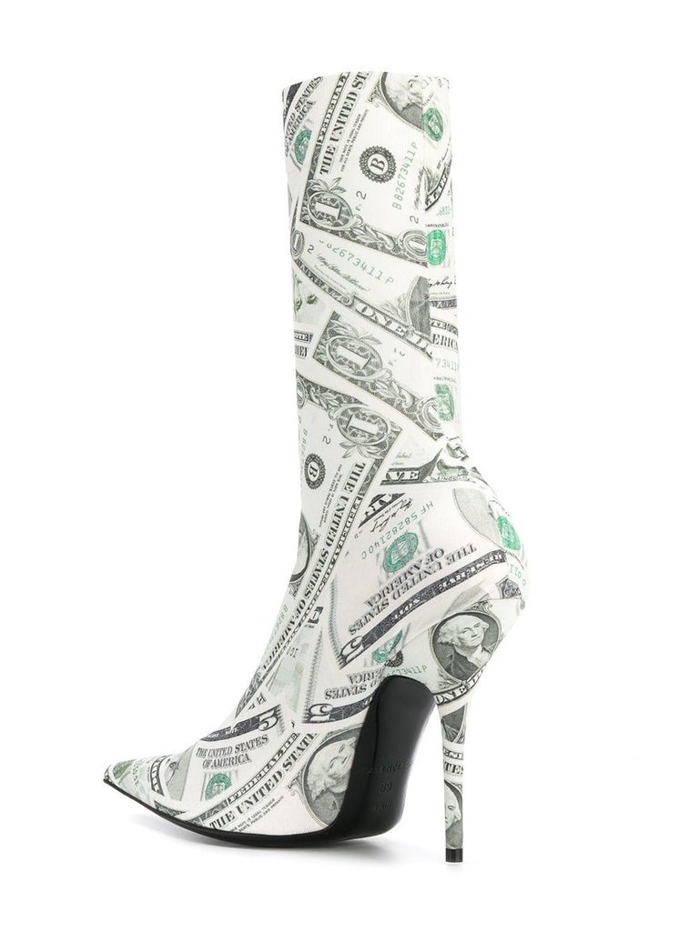 Balenciaga NEW Dinero Money Sock Ankle Heels Boots Booties in Box at ...