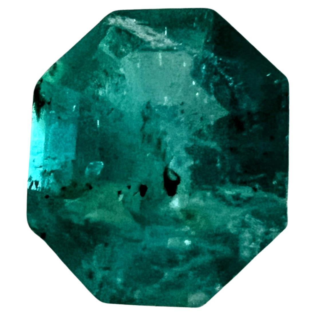 2.02ct Octagonal Cut No-Oil Natural Untreated Emerald Gemstone For Sale ...
