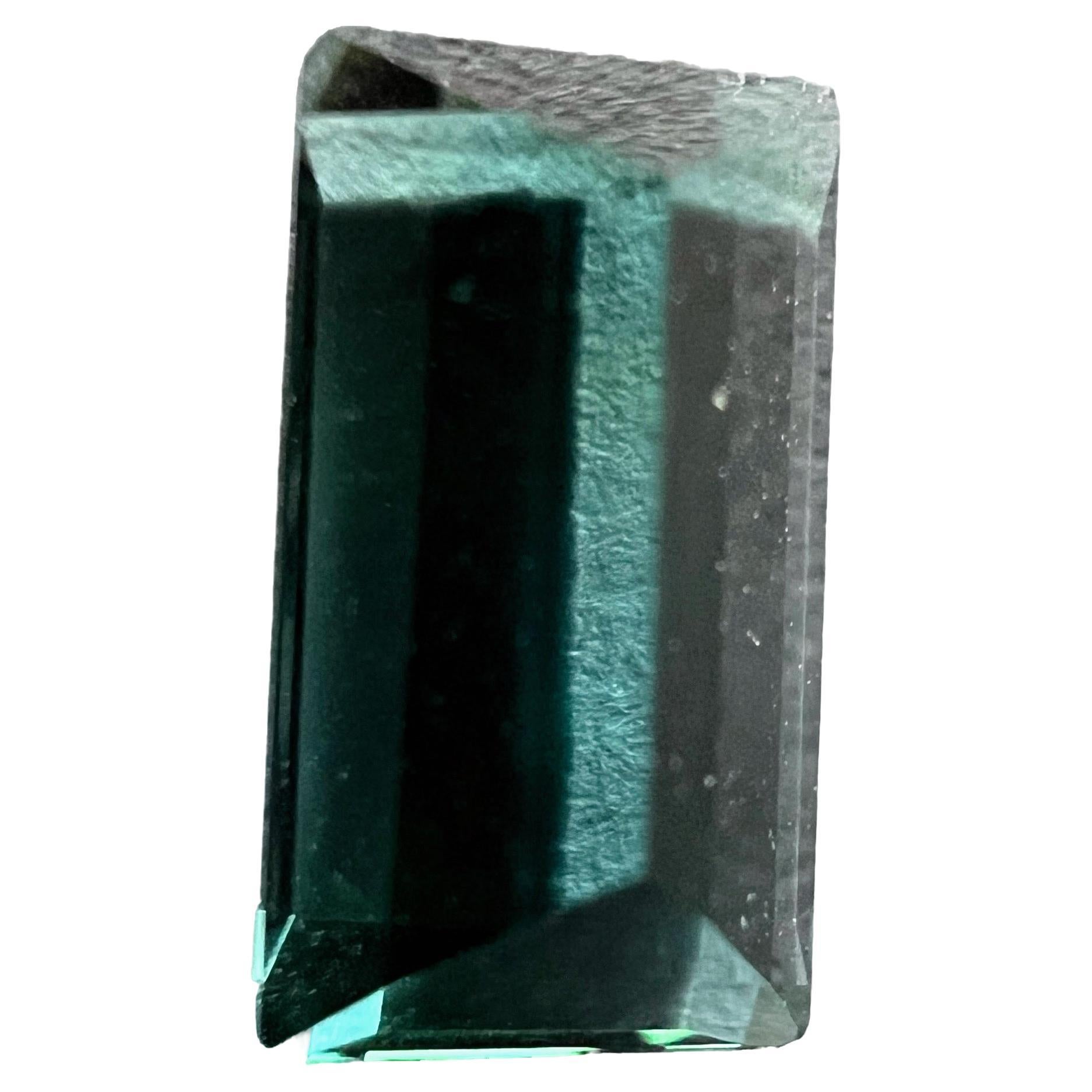 1.20ct Emerald Cut Blue Indicolite Tourmaline Gemstone For Sale at 1stDibs