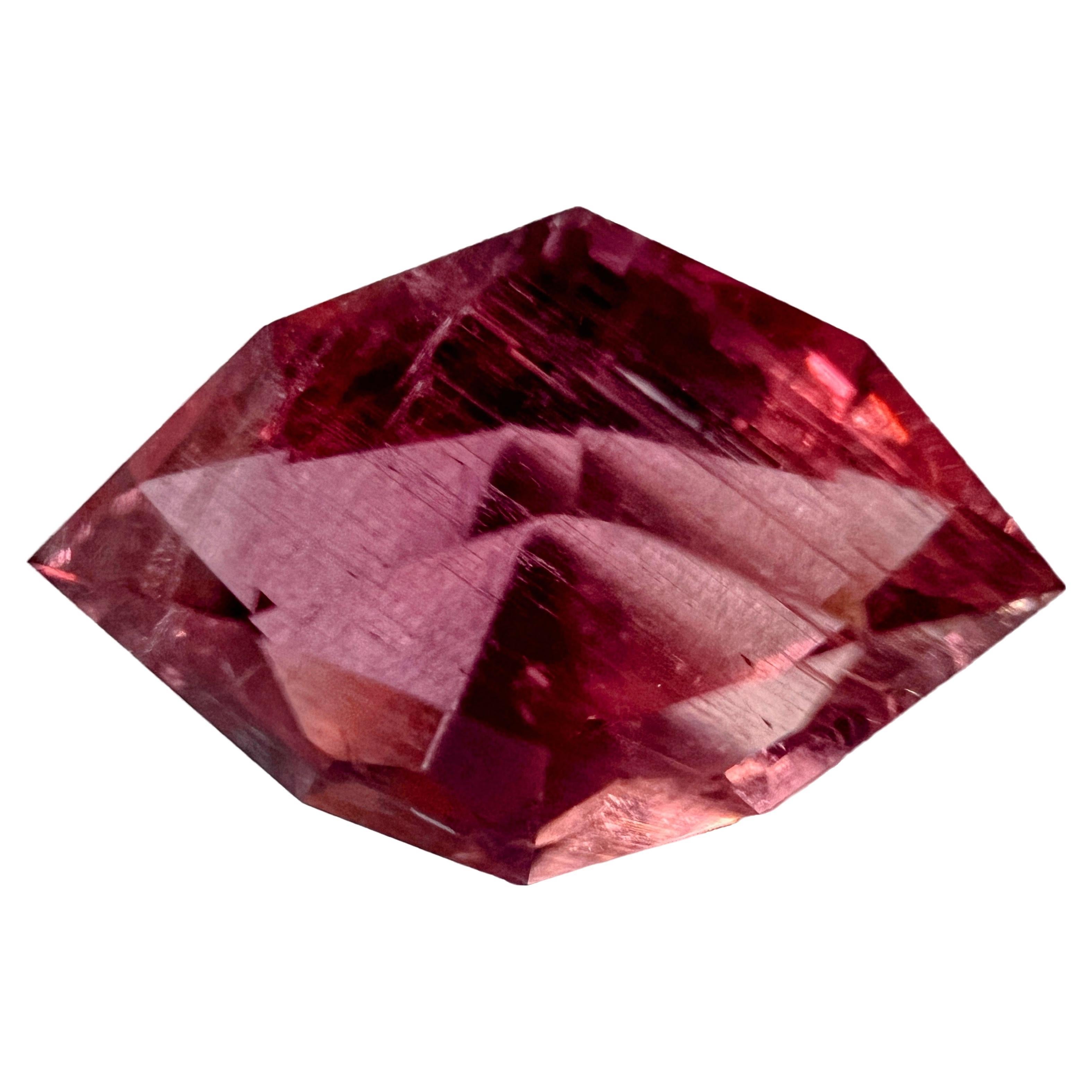 3.89ct Custom Marquis Rust Reddish pink Tourmaline Gemstone For Sale at ...