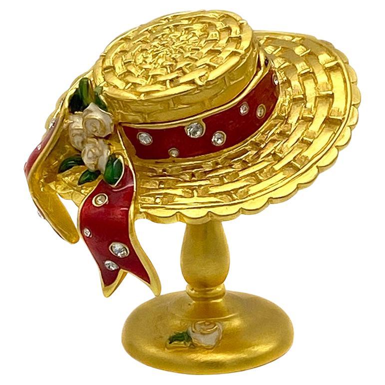Estée Lauder Sun Bonnet Hat Perfume Box For Sale at 1stDibs