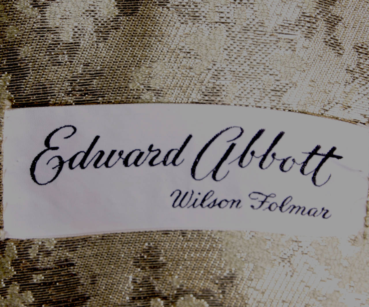 Edward Abbott Vintage 1960s Metallic Gold Brocade Coat at 1stDibs ...