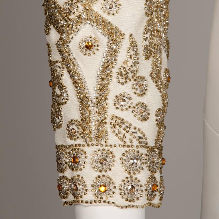 1960s Vintage Beaded + Rhinestone Jacket at 1stDibs