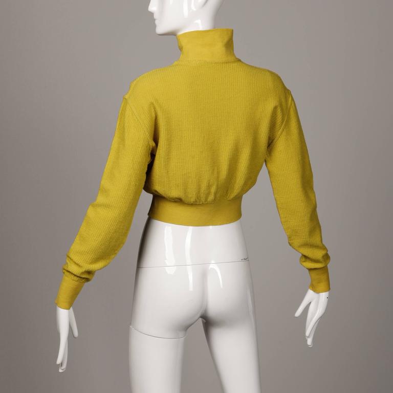 Alaia Vintage Chartreuse Sweater at 1stDibs | chartreuse cardigan ...