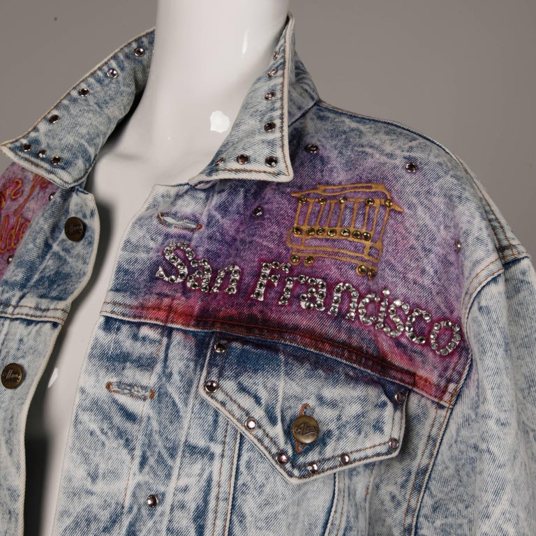 Tony Alamo Vintage Hand Painted and Studded San Francisco Denim Jean ...
