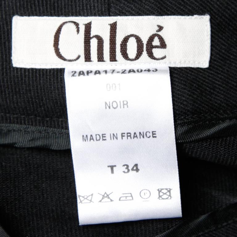 Incredible Chloe Black Leather Lace Up Flared Leg Bell Bottom Pants at ...