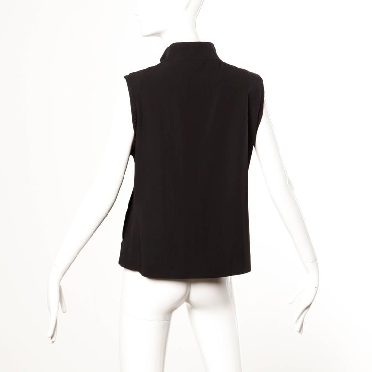 Prada Vintage 90s Sporty Zip Up Vest Jacket or Waistcoat at 1stDibs ...