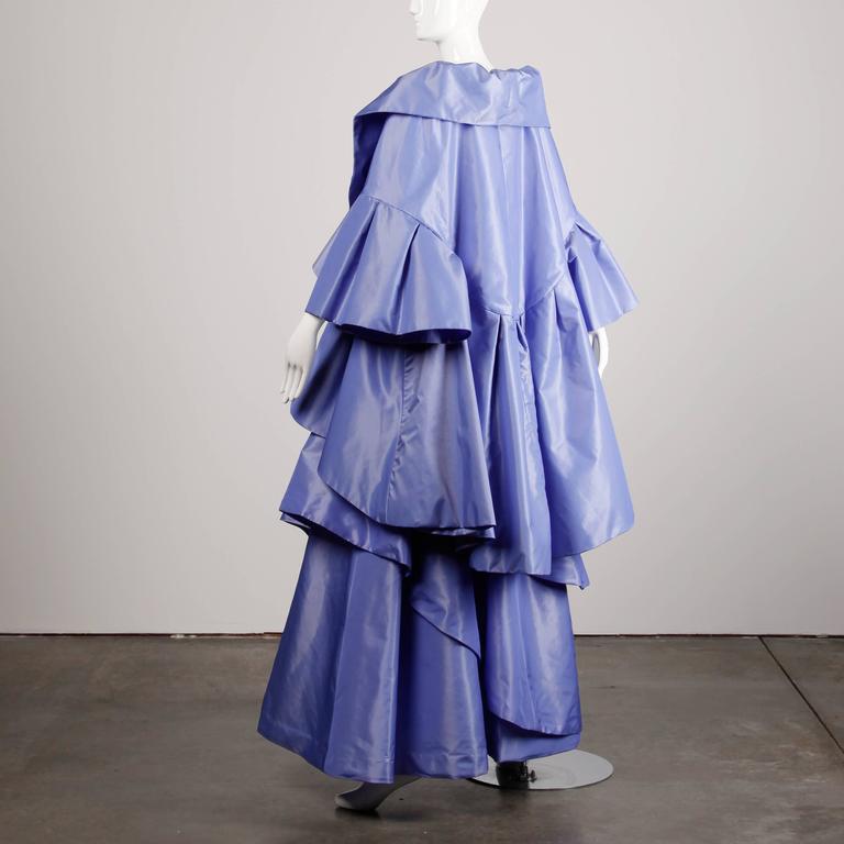 Unworn with Tags Vintage Victor Costa Evening Dress + Cape Coat ...