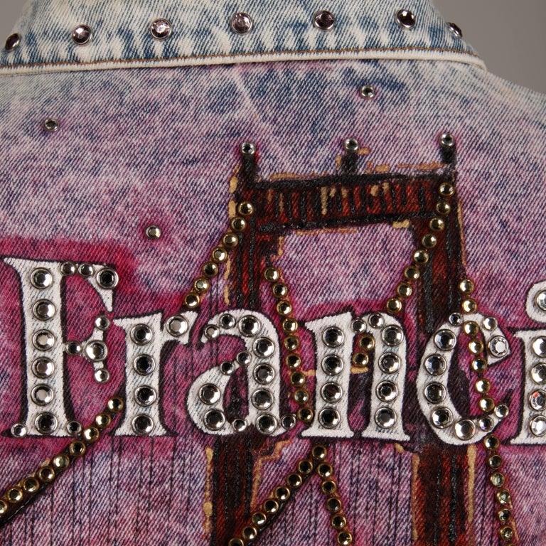 Tony Alamo Vintage Hand Painted and Studded San Francisco Denim Jean ...