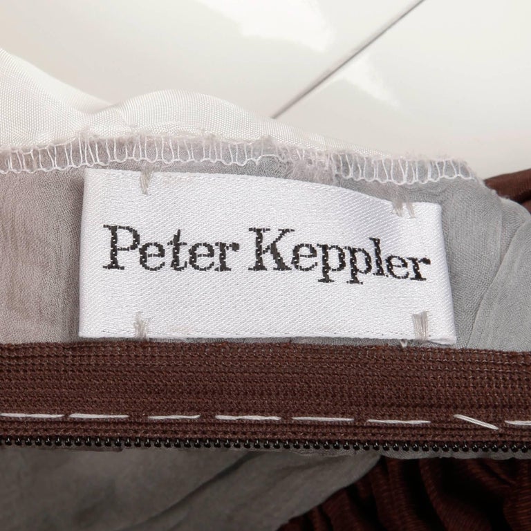 Peter Keppler Vintage Evening Gown/ Dress- Hand Dyed Ombre Silk ...