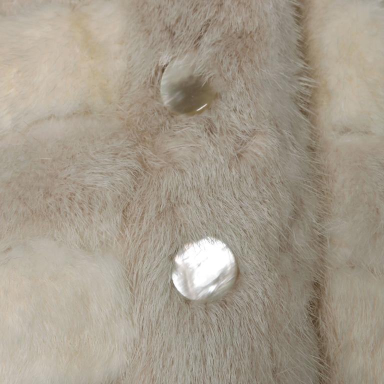 Beautiful 1970s Vintage Striped Mink Fur Princess Coat at 1stDibs