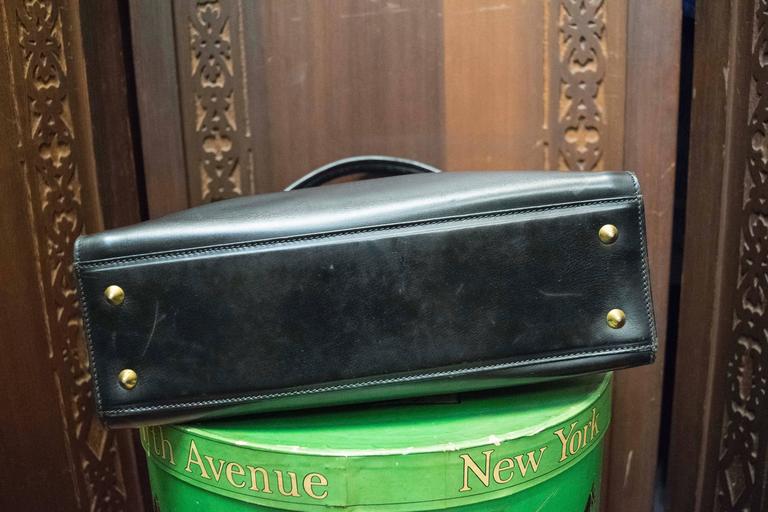 1950s Gucci Black and Red Leather Handbag at 1stDibs | 1950s gucci ...